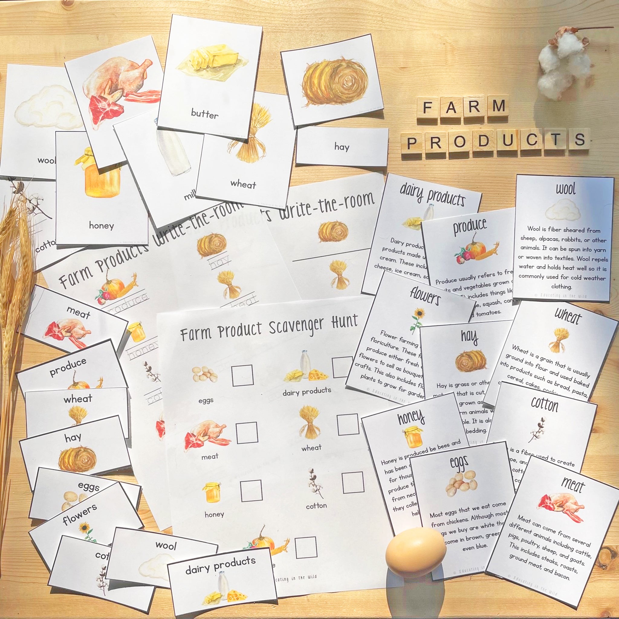 Farm Unit Study Bundle – Educating in the Wild